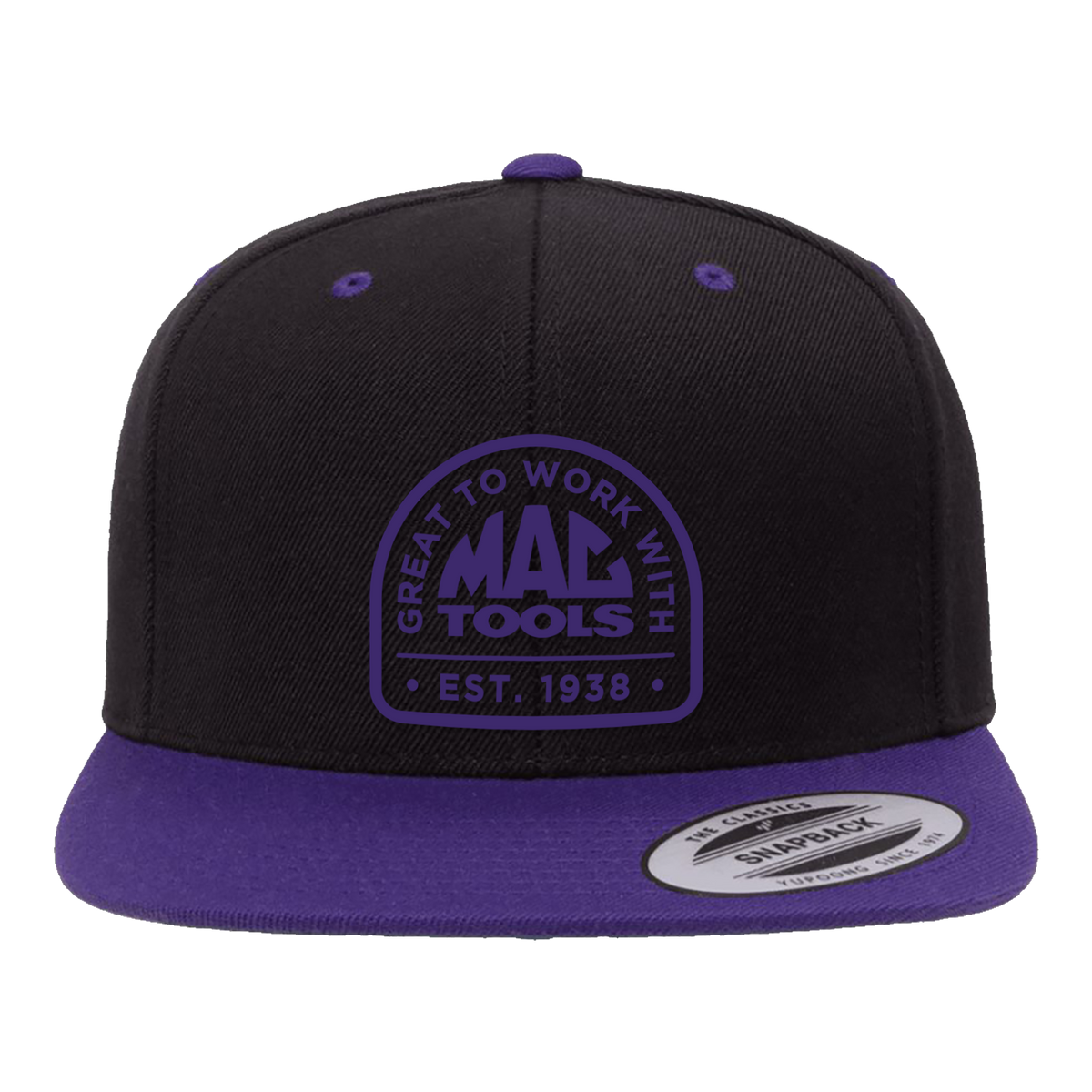 Z0198HAT Black and Purple Flatbill – MAC Tools